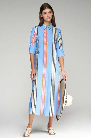 VILAGALLO IZZY RAYA AZUL SEERSUCKER DRESS – Shop Cindy Halle