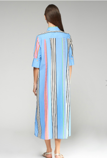 VILAGALLO IZZY RAYA AZUL SEERSUCKER DRESS – Shop Cindy Halle